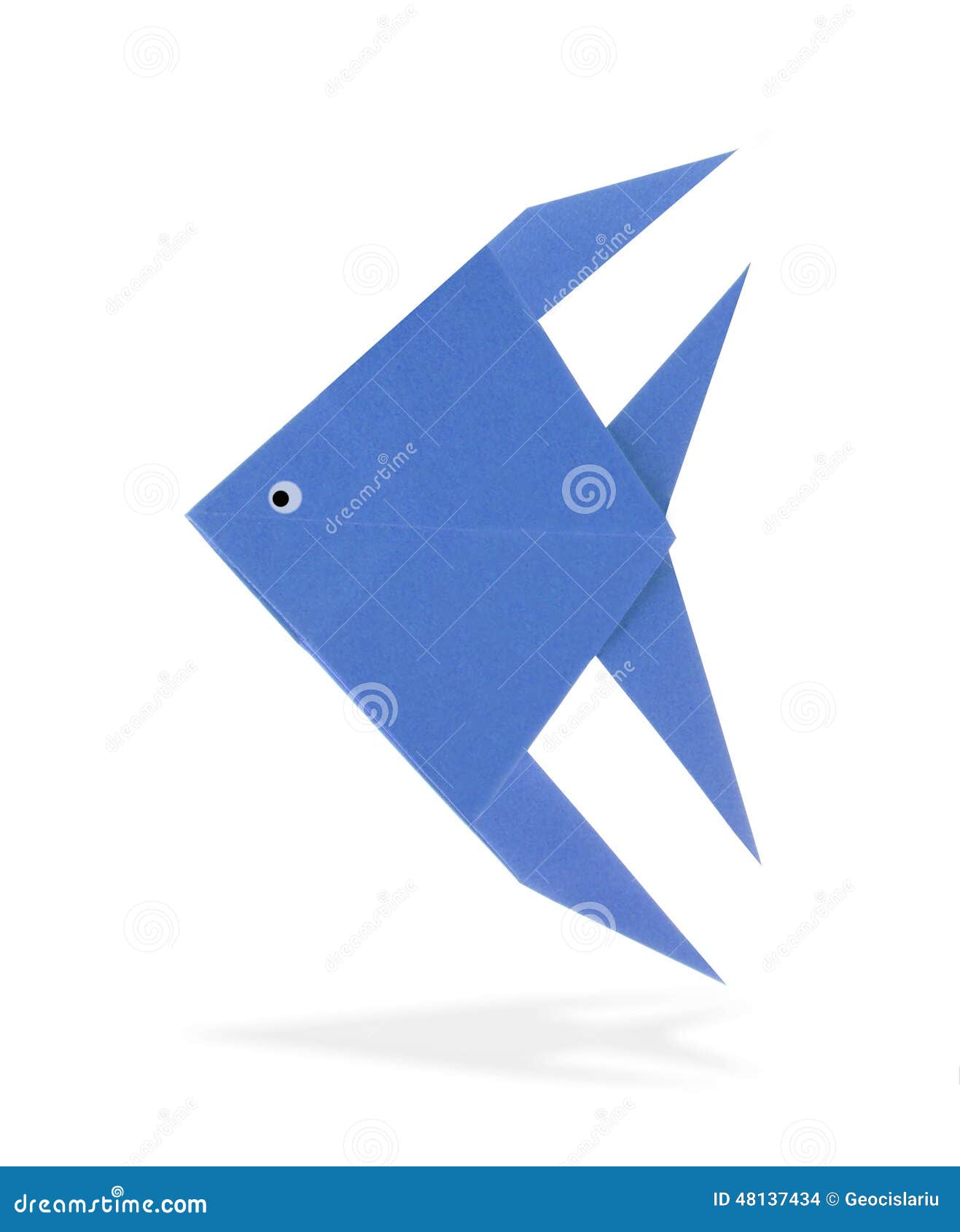 Origami Fish By Recycle Papercraft Royalty-Free Stock Photography ...