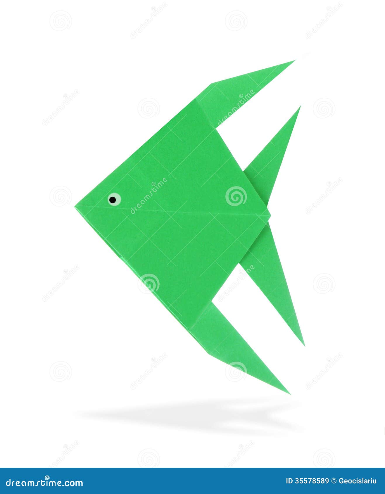Origami Fish By Recycle Papercraft Royalty-Free Stock Photography ...