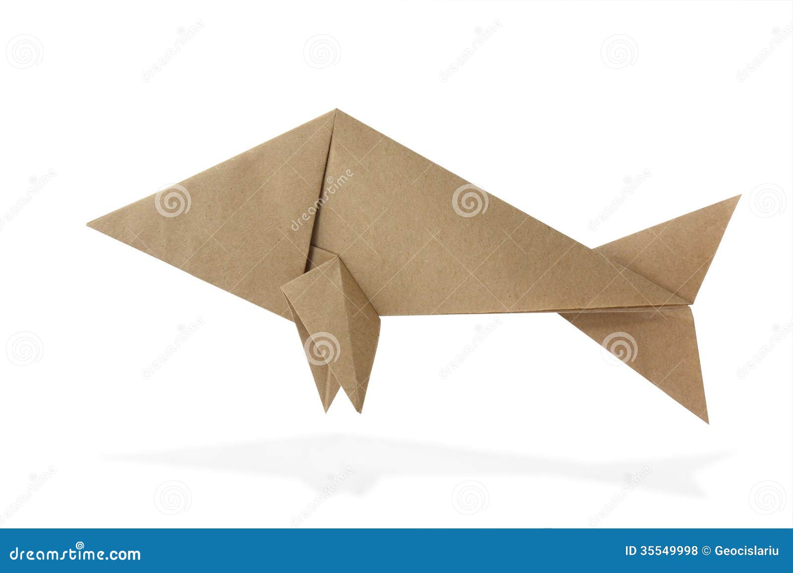 Origami Fish By Recycle Papercraft Royalty-Free Stock Photography ...