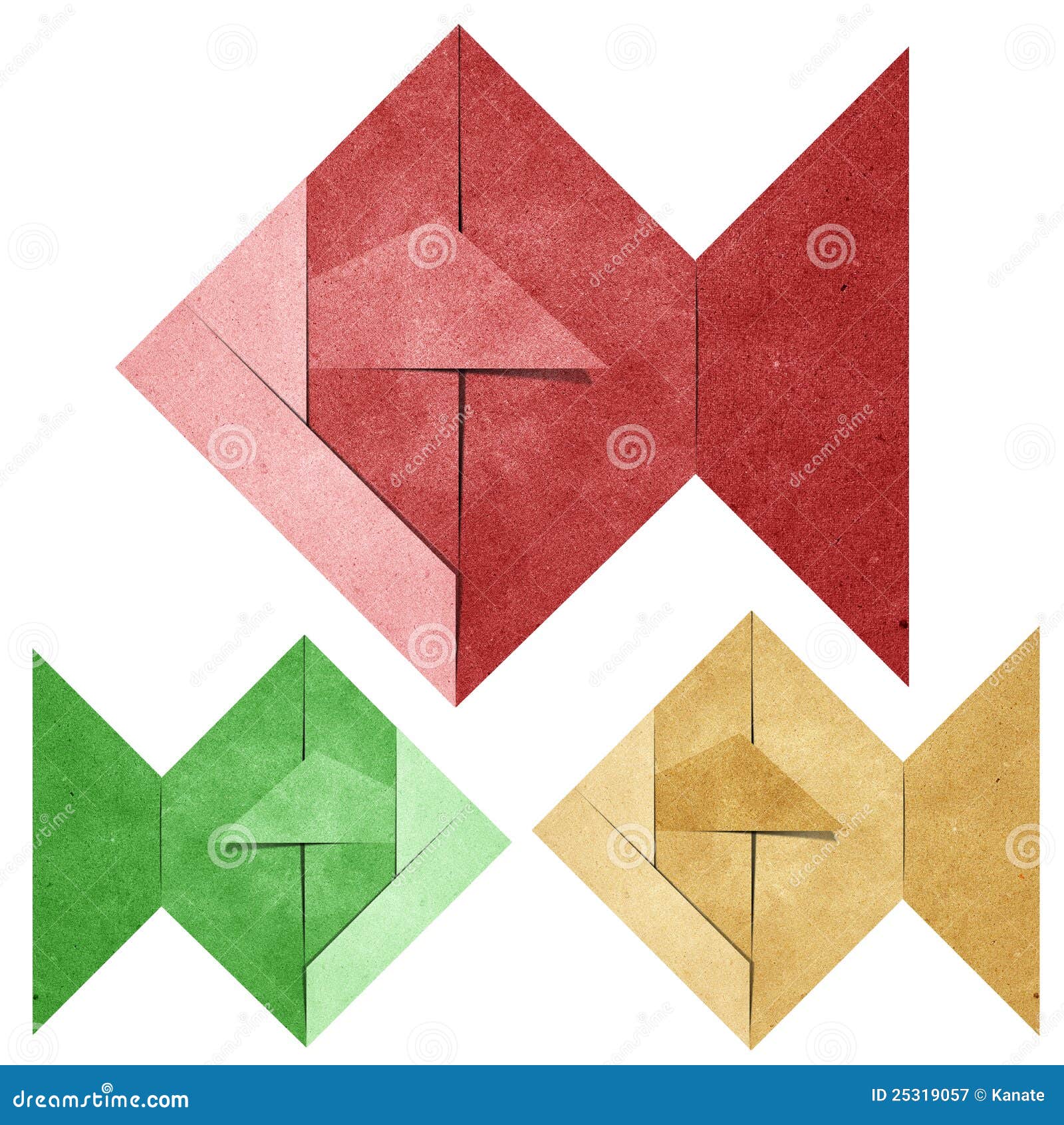 Origami Fish, Thai Carp Paper Craft Cartoon Vector | CartoonDealer.com ...