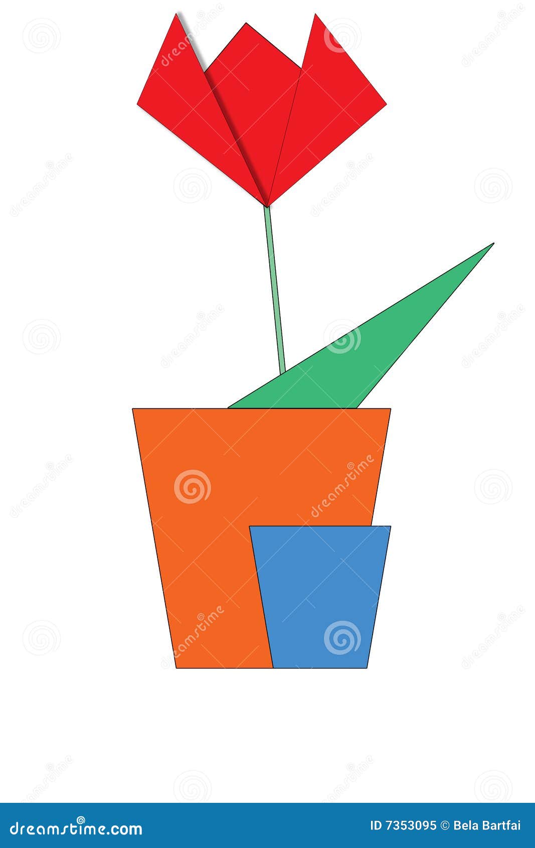 Origami Flower National Tricolor Indian Flag. Indian Independence Day ...