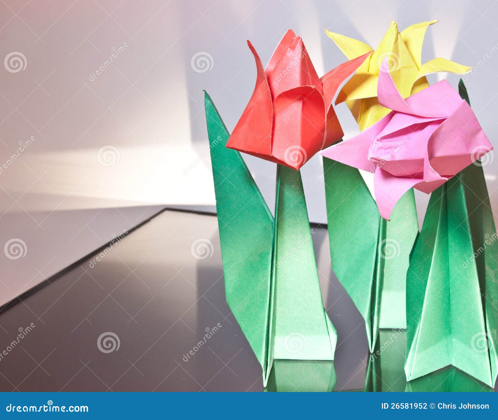 Origami Flowers stock photo. Image of garden, easter - 26581952