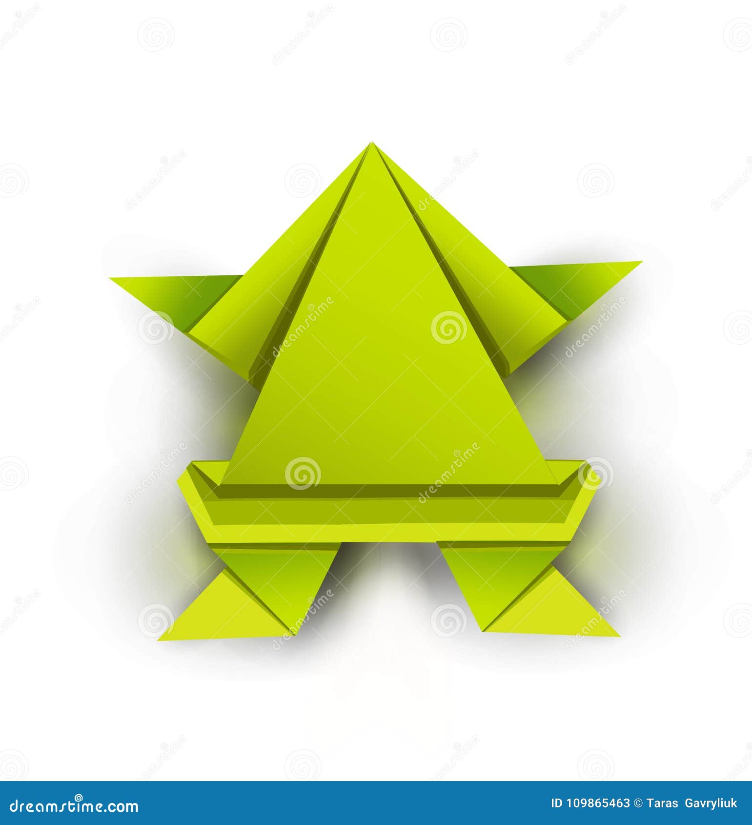 Origami Frog On Water Animal Vectors Background | CartoonDealer.com ...