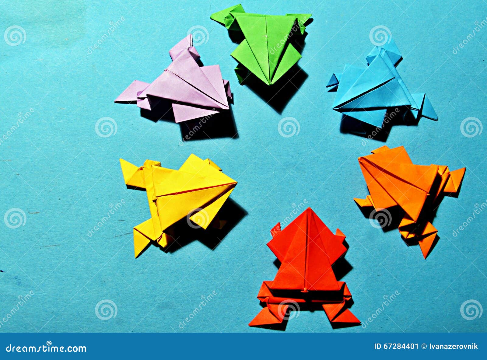 Origami frogs stock image. Image of japan, round, atractive - 67284401