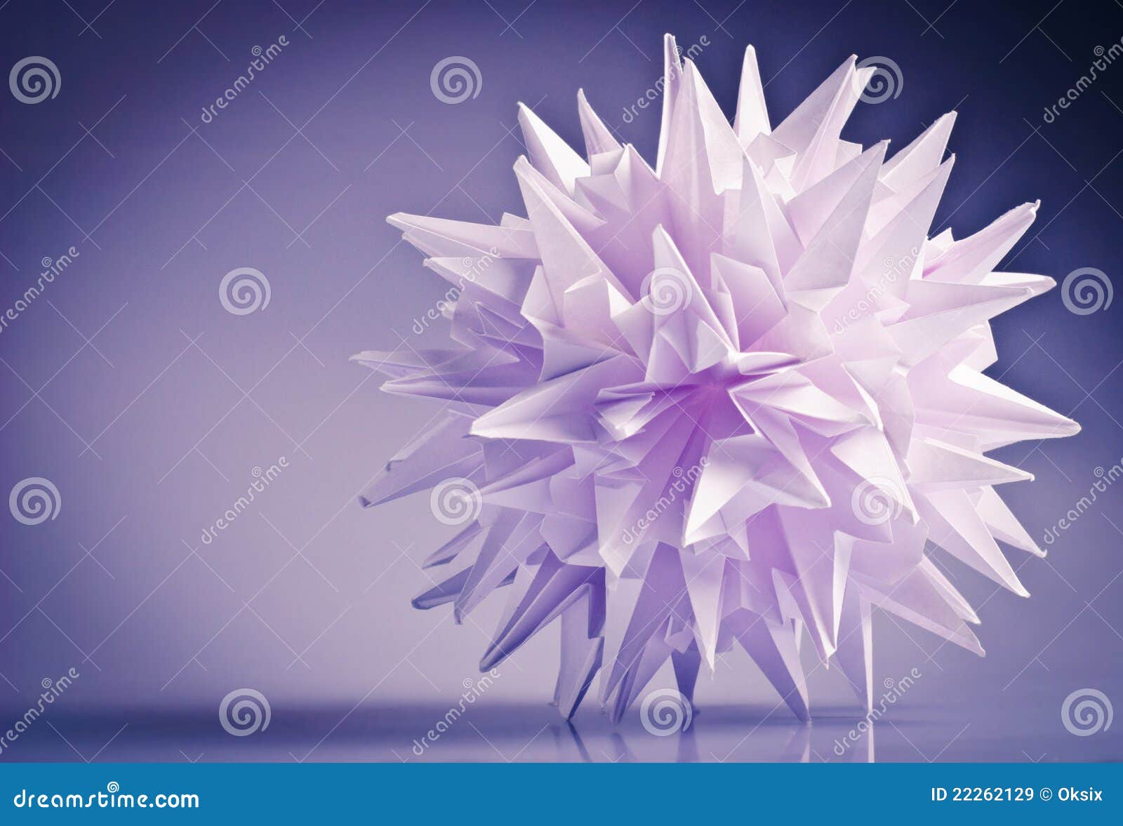 Origami kusudama Virus stock image. Image of white, oriental - 22262129