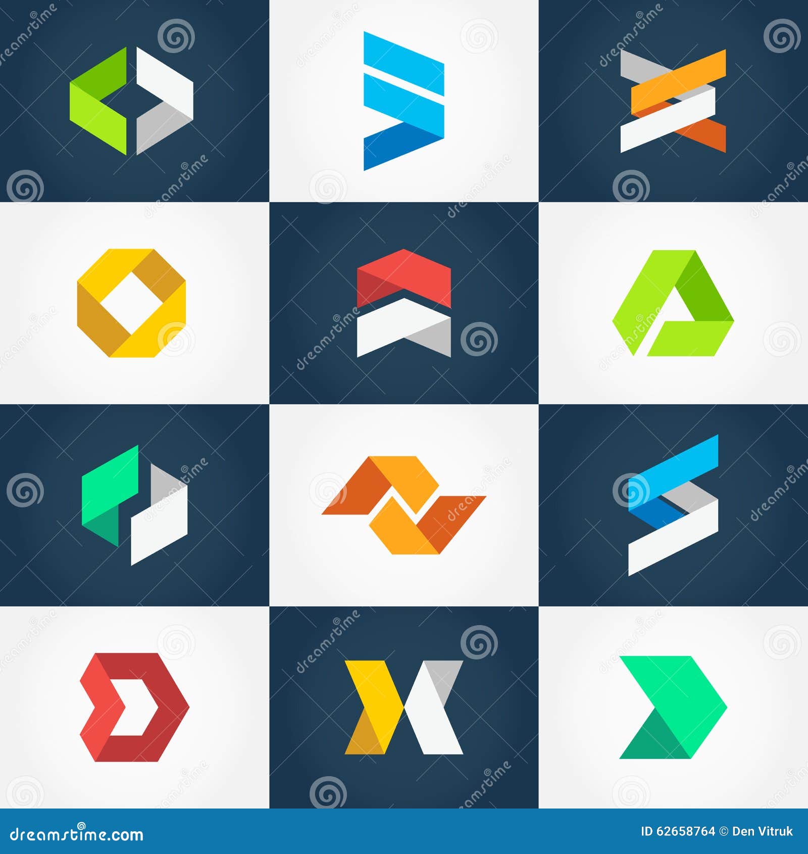 Origami Logo Collection illustration de vecteur. Illustration du ...