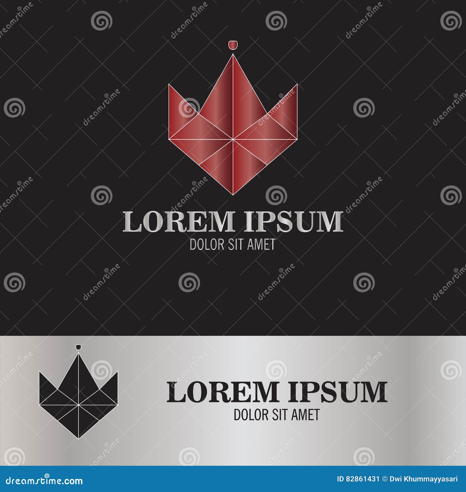 Origami logo stock vector. Illustration of icon, identity - 82861431