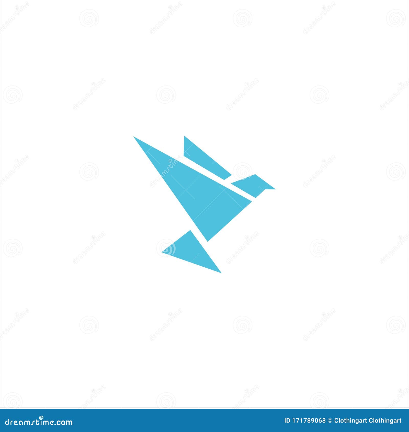 Origami Logo Vector Minimalist Graphic Modern Stock Vector ...