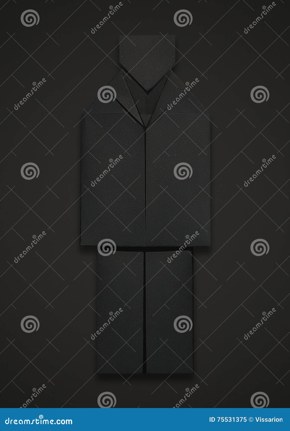 Origami man stock image. Image of adult, office, sign - 75531375