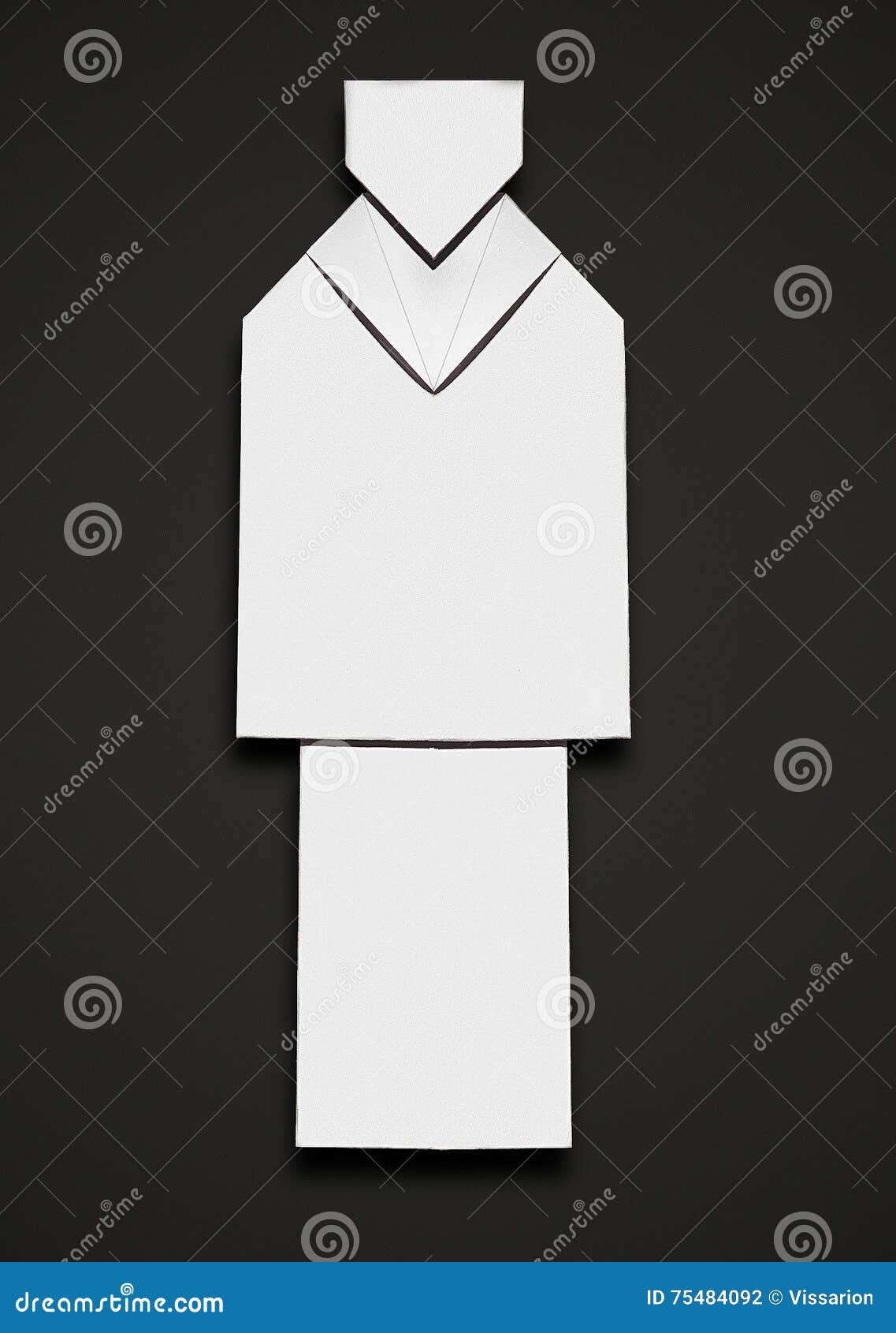 Origami man stock photo. Image of white, element, geometric - 75484092