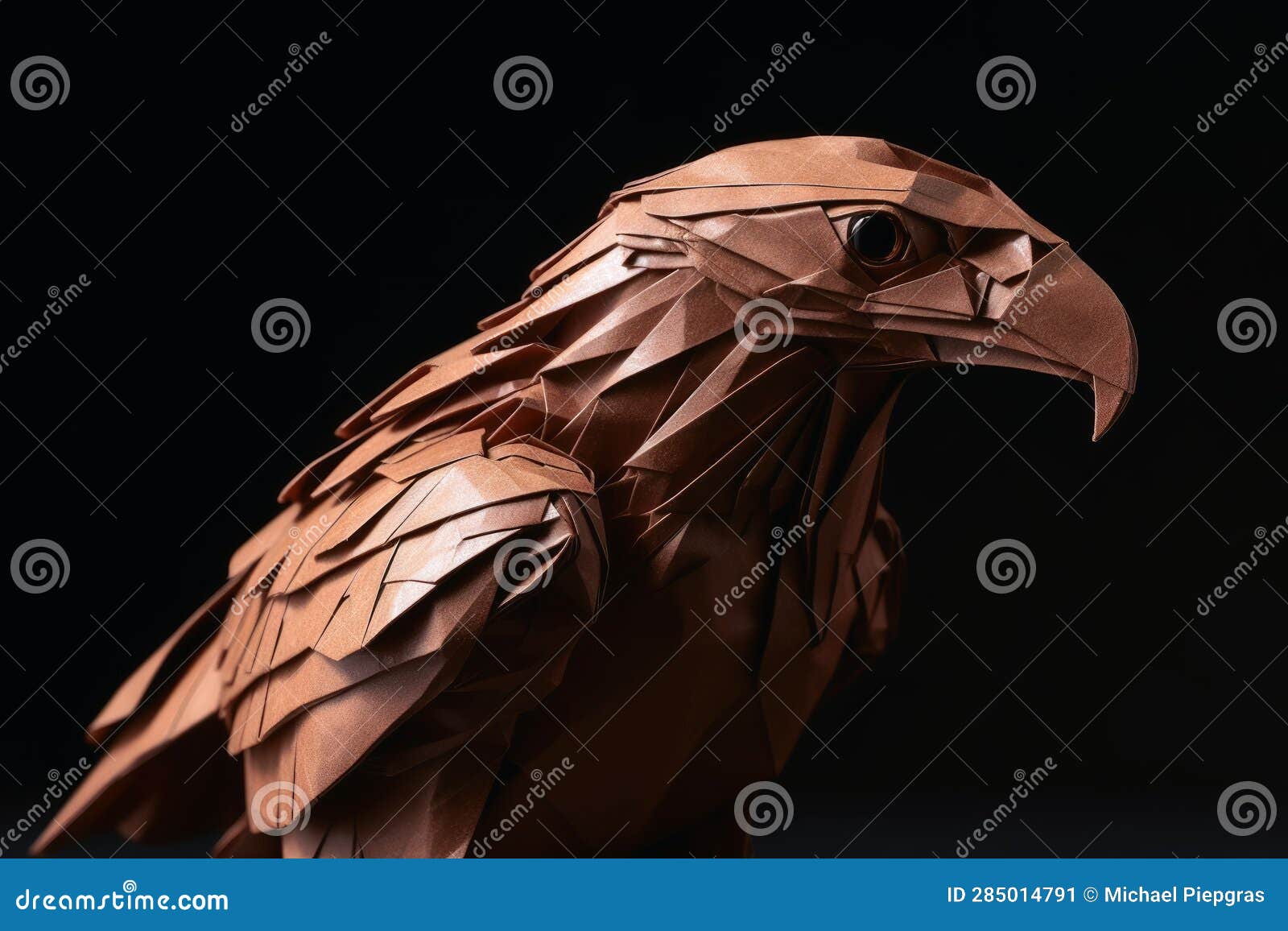 An Origami Model Of An Eagle Created With Generative AI Technology ...