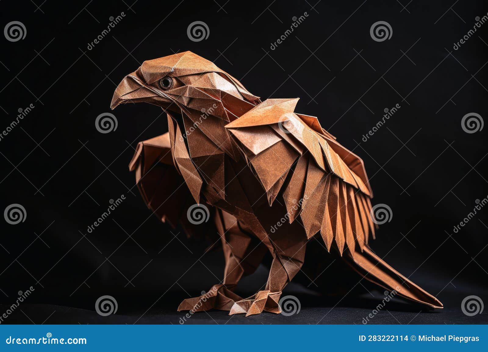 An Origami Model of an Eagle Created with Generative AI Technology ...