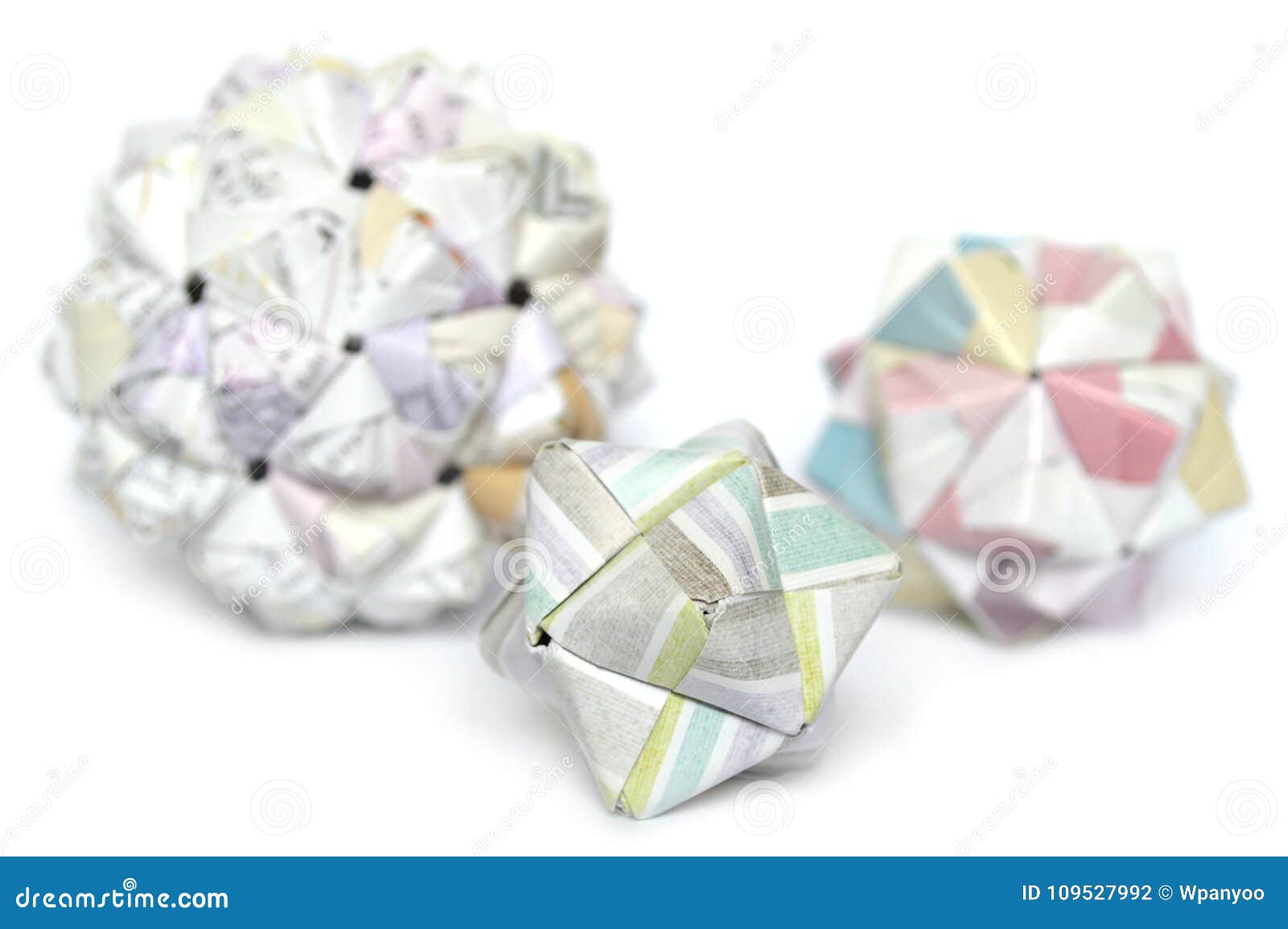 Origami Modulaire, Boule De Sonobe Photo stock - Image du handmade ...