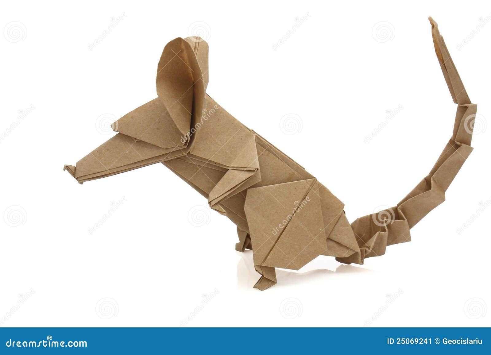 Origami mouse stock illustration. Illustration of animal - 25069241