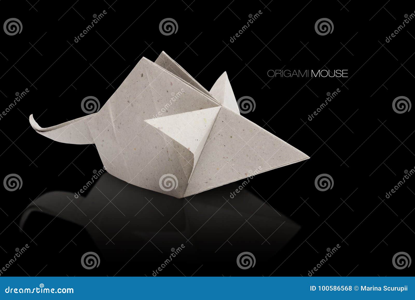 Origami Mouse Recycled Papercraft Royalty-Free Stock Photography ...