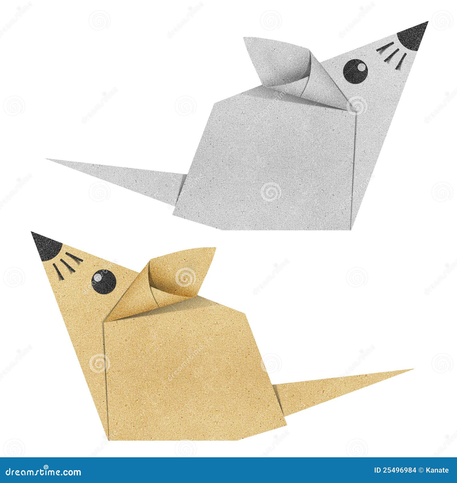 Origami Mouse Recycled Papercraft Royalty-Free Stock Photography ...