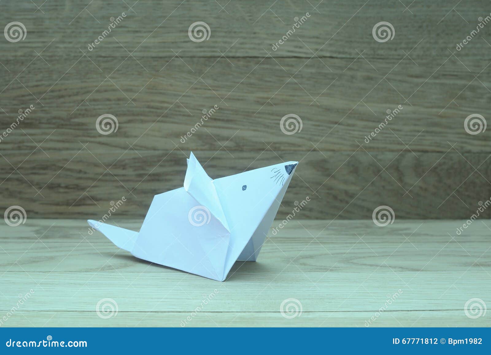 Origami Mouse Recycled Papercraft Royalty-Free Stock Photography ...