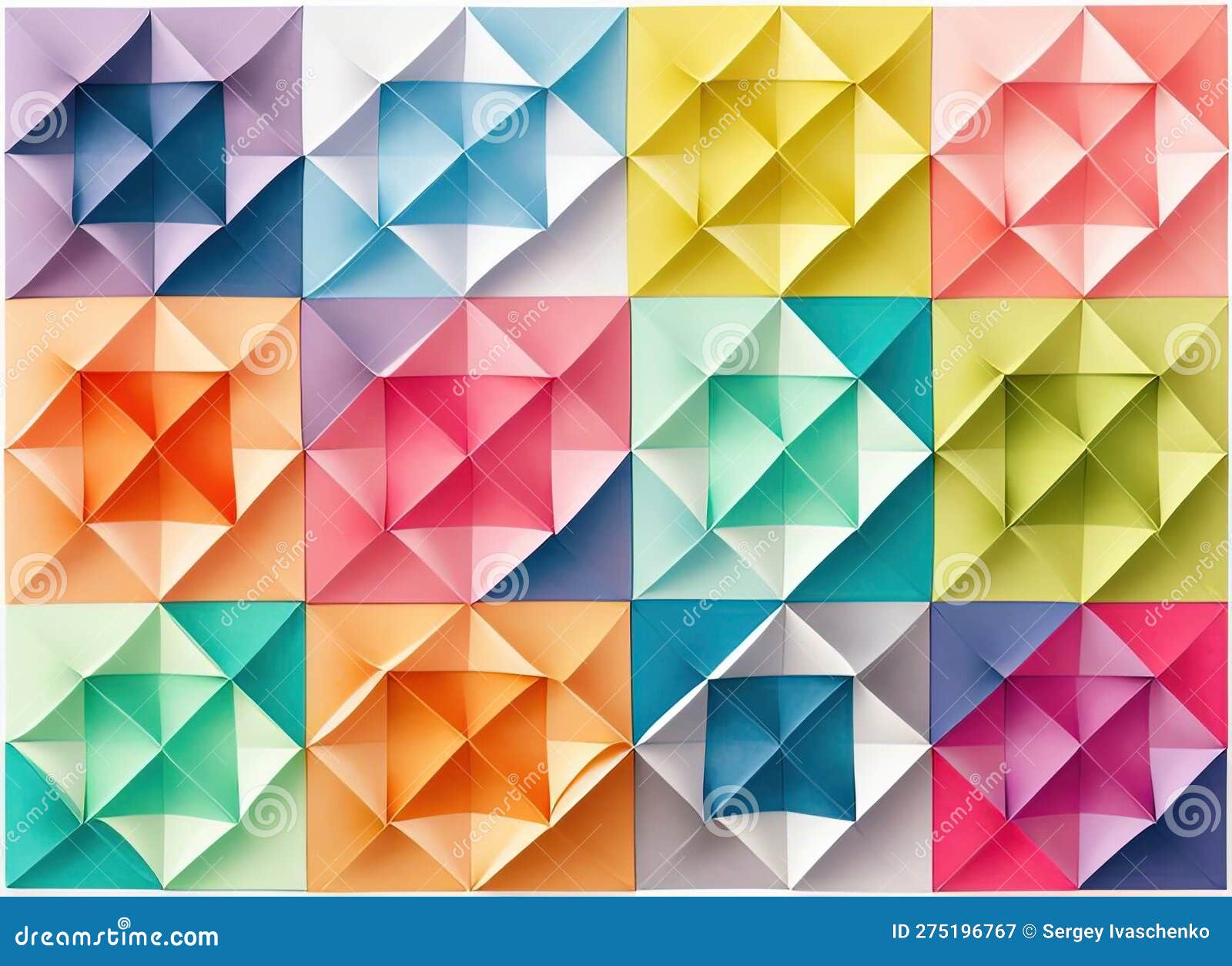 Origami. stock illustration. Illustration of petal, symmetry - 275196767