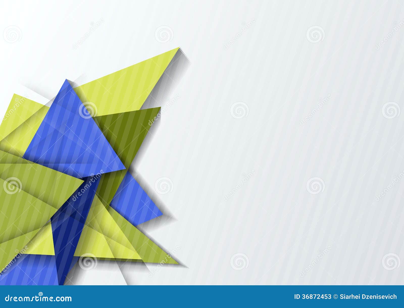 Origami Paper Banner Template Stock Vector - Illustration of decoration ...