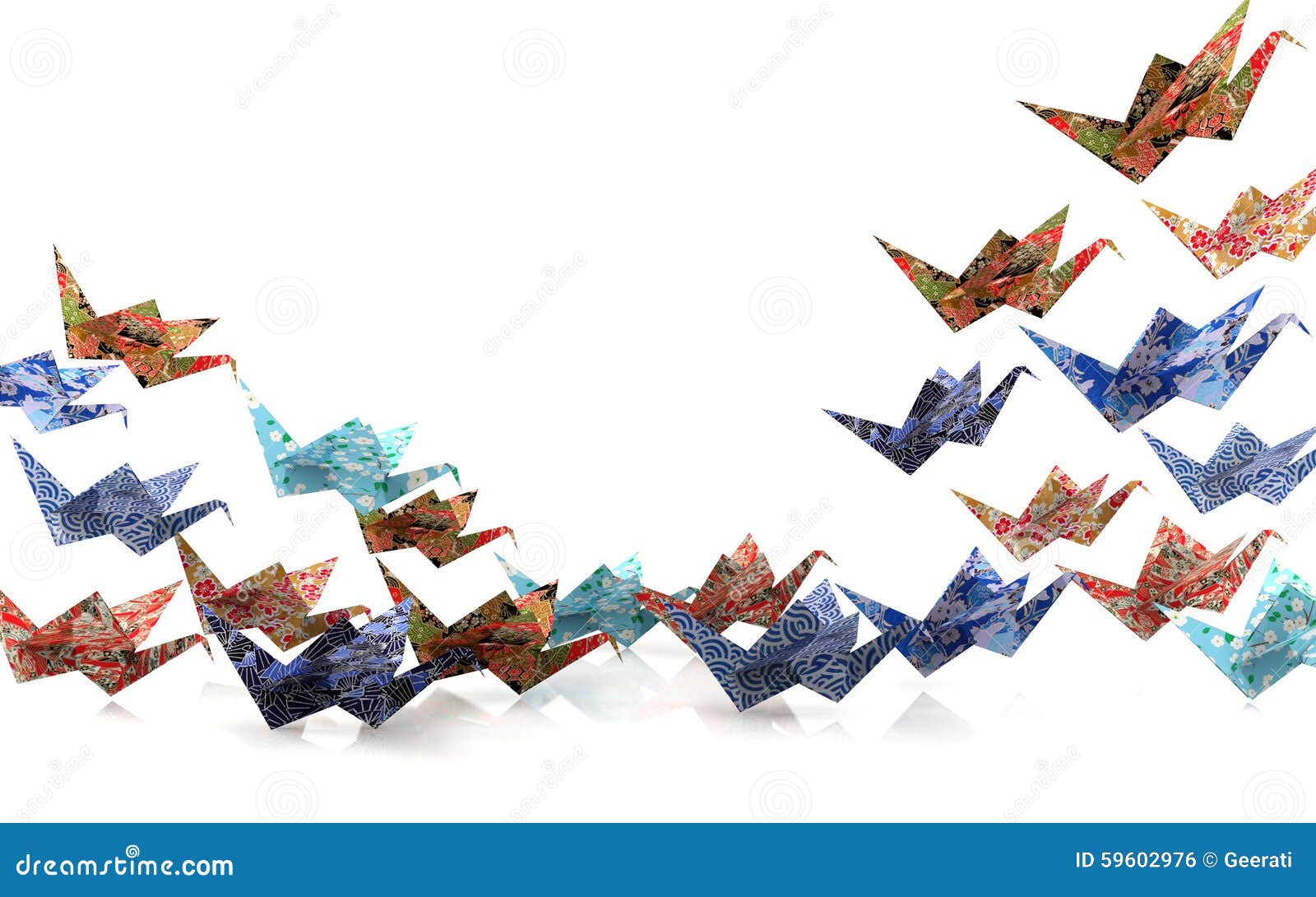 Origami paper birds stock photo. Image of paper, recreation - 59602976