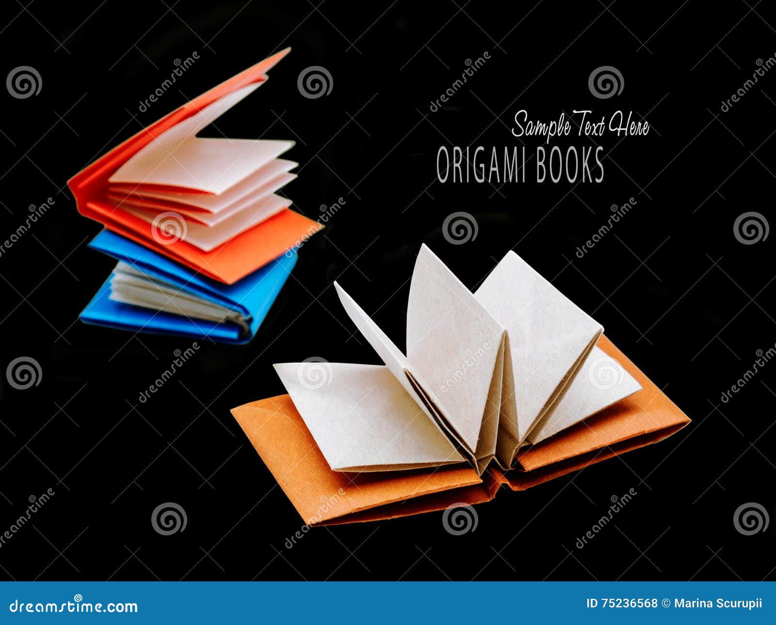 Paper Books On Wooden Bookshelves. Library Concept. Abstract Retro ...