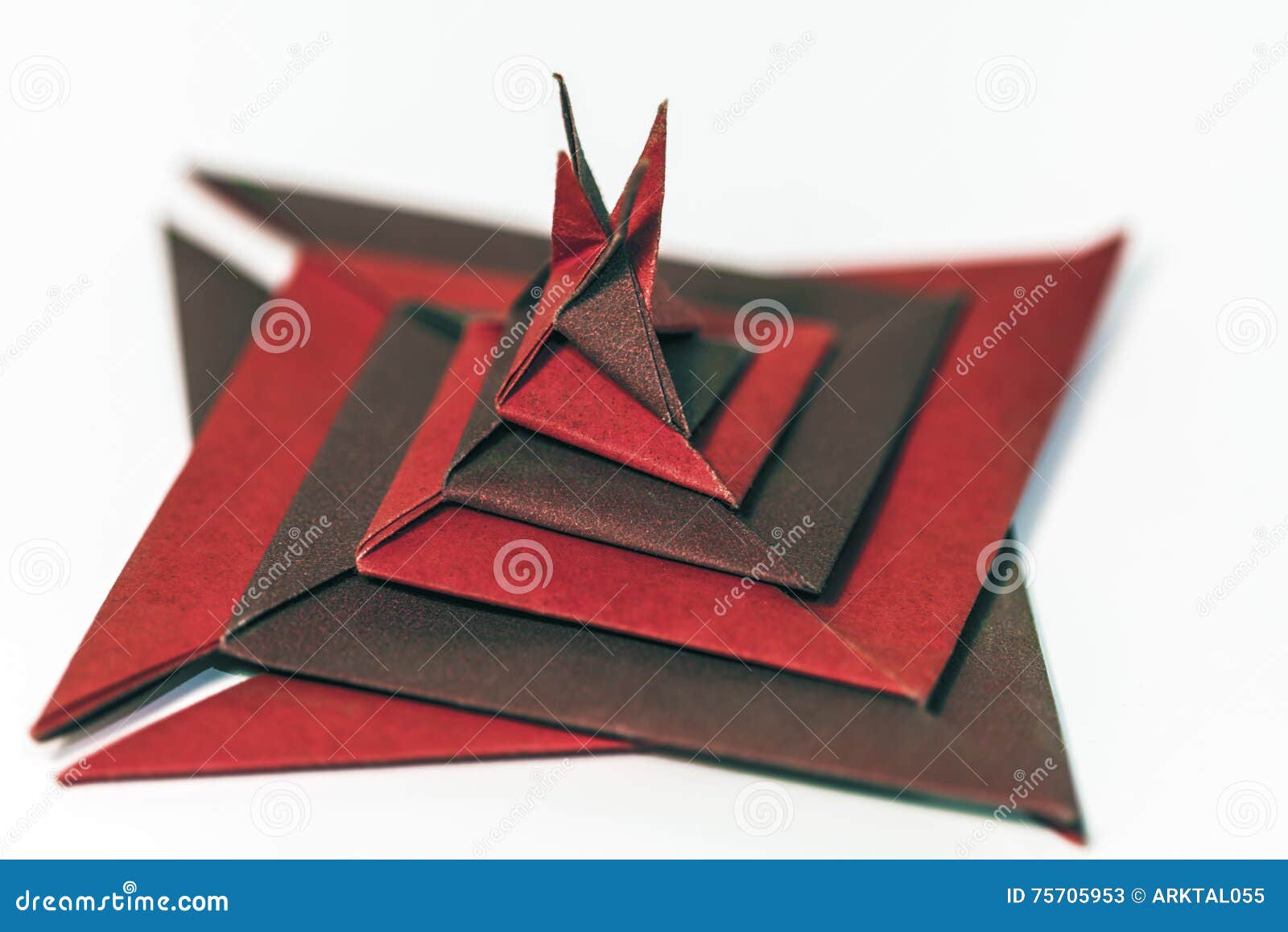 Origami paper composition stock image. Image of japanese - 75705953