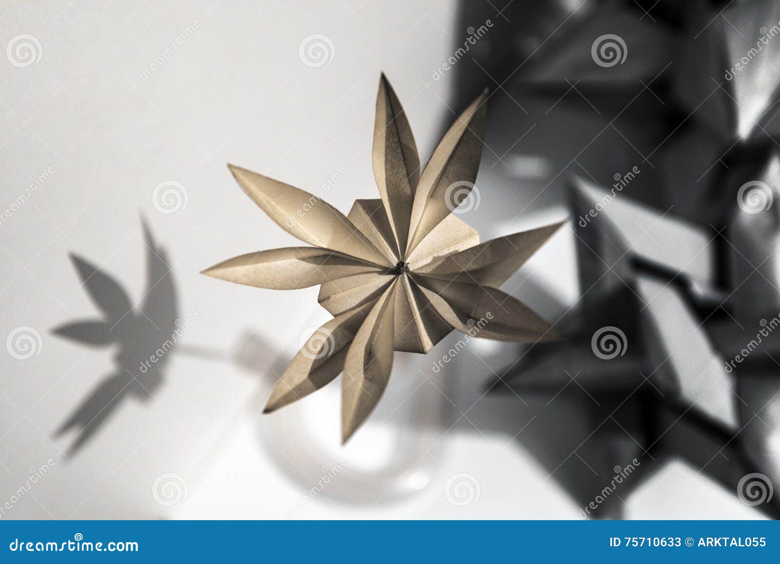Origami paper composition stock image. Image of macro - 75710633