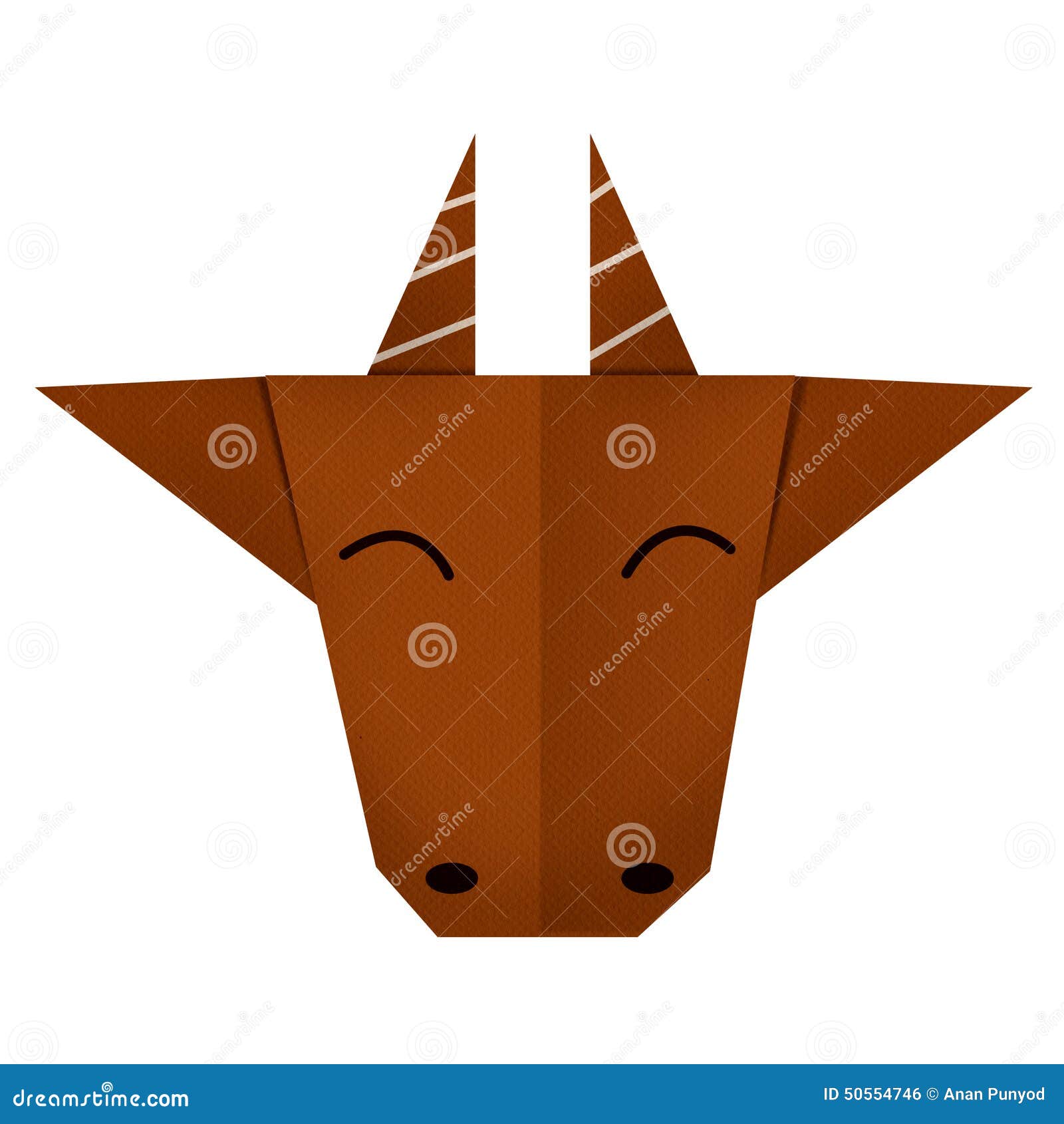 Origami Paper a Goat (face) Stock Photo - Image of colorful, asia: 50554746