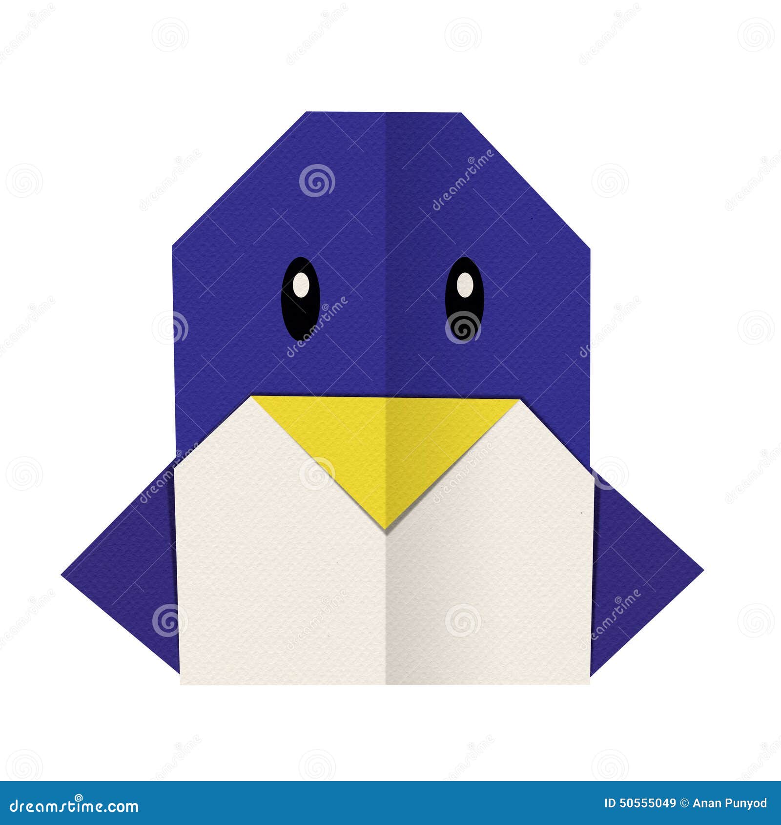 Origami Paper a Penguin (face) Stock Image - Image of abstract, horse ...