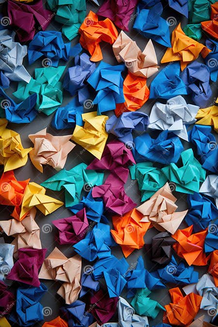 Origami Paper with Question Marks on it Stock Illustration ...