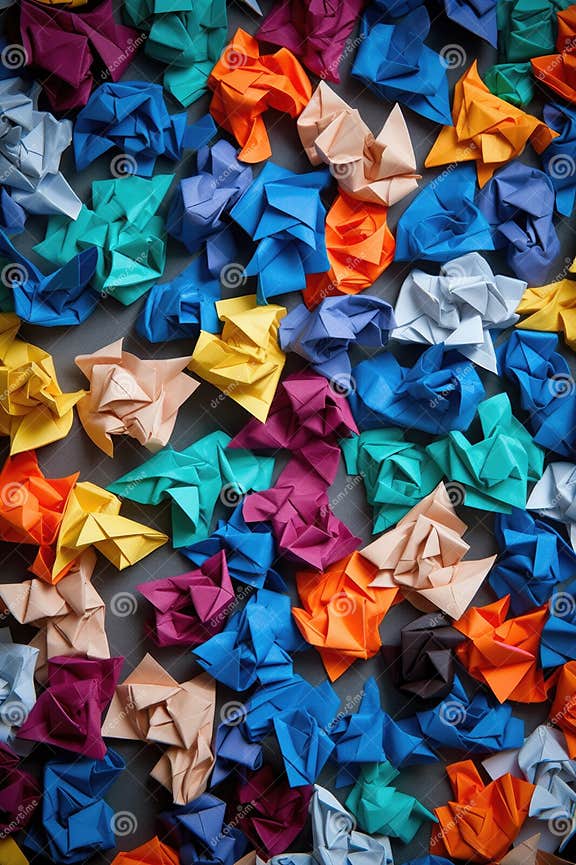 Origami Paper with Question Marks on it Stock Illustration ...