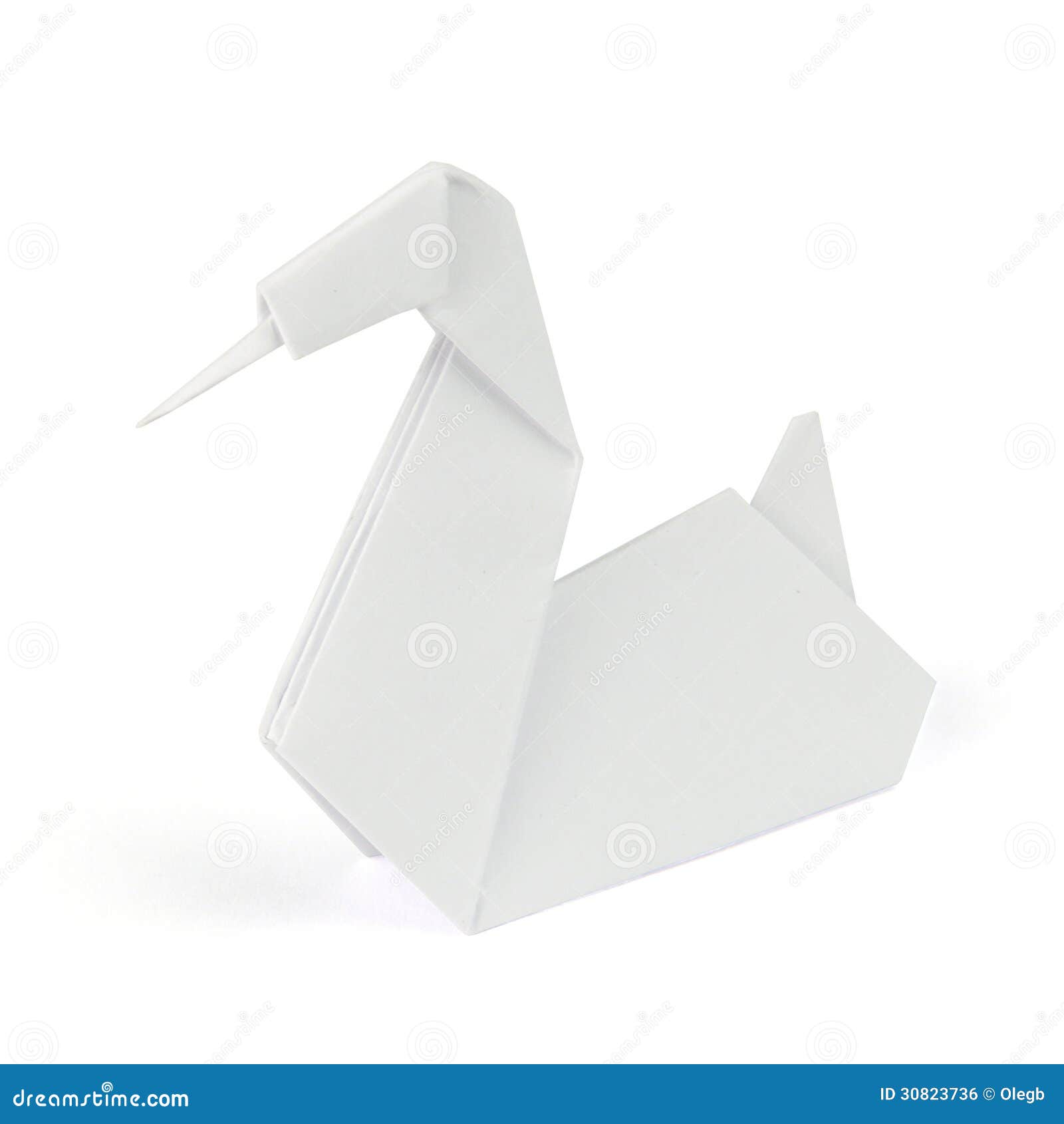 Origami. Paper swan. stock photo. Image of background - 30823736