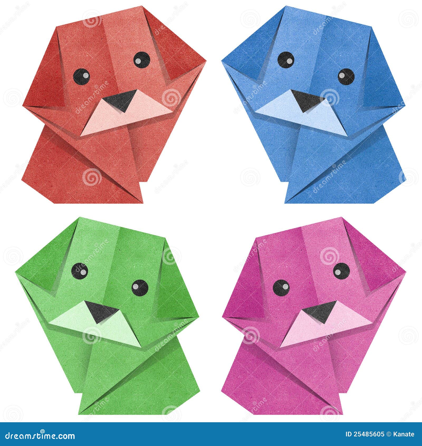 Origami Papercraft Reciclado Perro Imagen de archivo - Imagen de nota ...