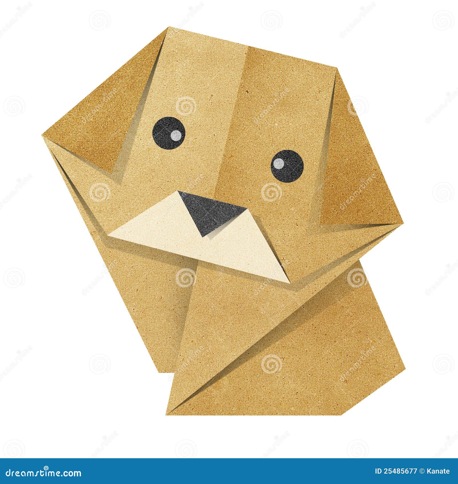 Origami Papercraft Reciclado Perro Imagen de archivo - Imagen de mano ...