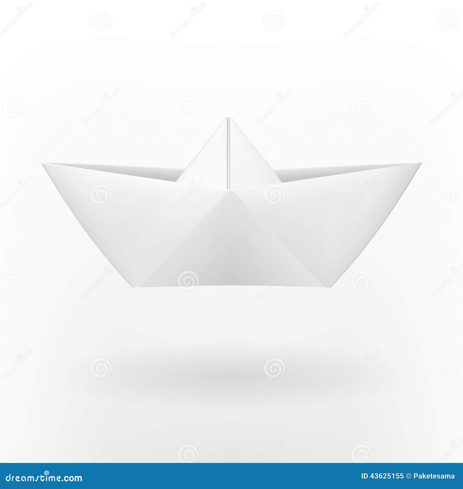 Origami Papierboot vektor abbildung. Illustration von handgemacht ...