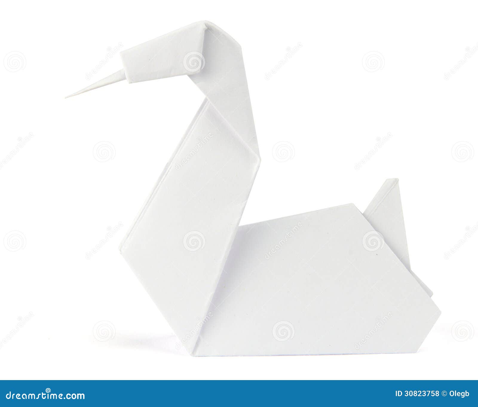 Origami. Pappers- svan. arkivfoto. Bild av isolerat, diagram - 30823758