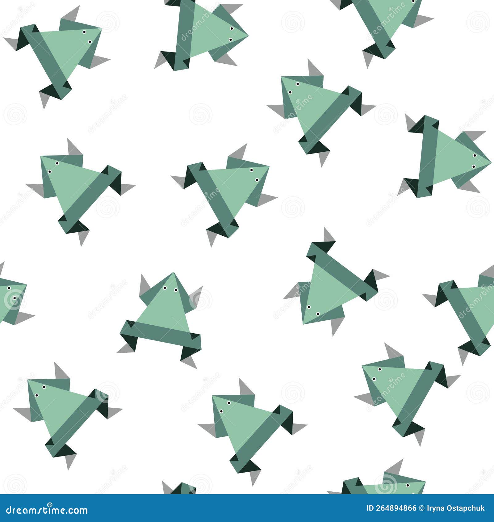 Origami Pattern stock vector. Illustration of cartoon - 264894866