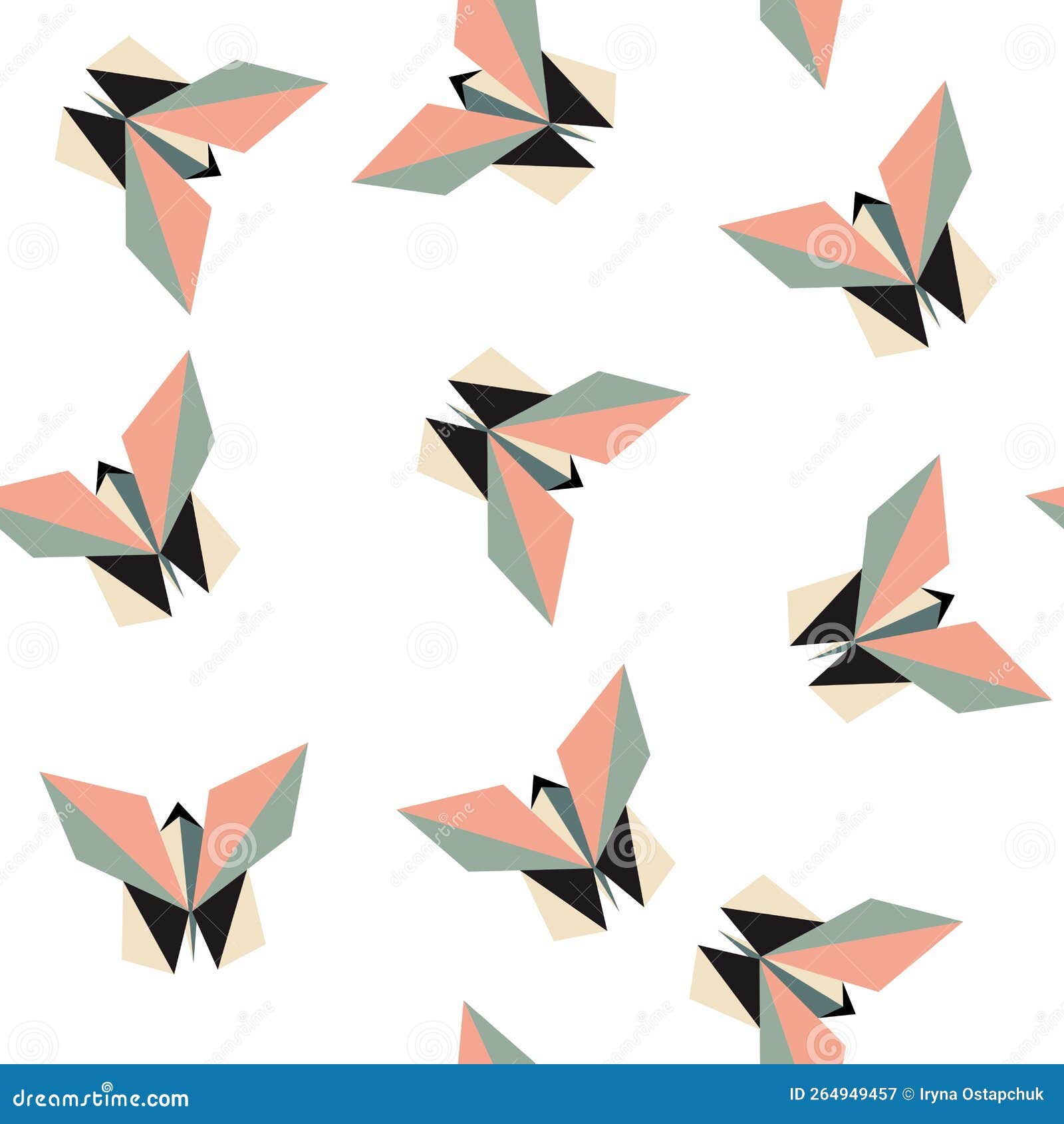 Origami Pattern stock vector. Illustration of brand - 264949457