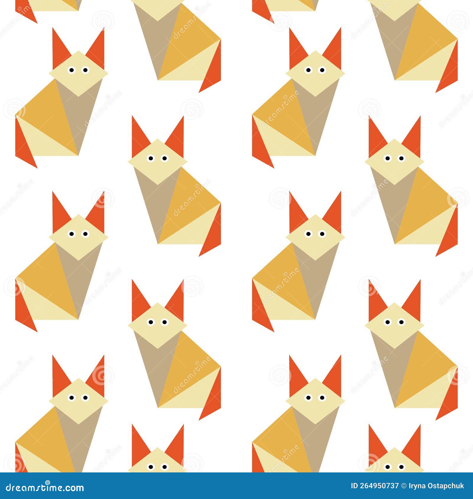 Origami Pattern stock vector. Illustration of font, deskdrop - 264950737