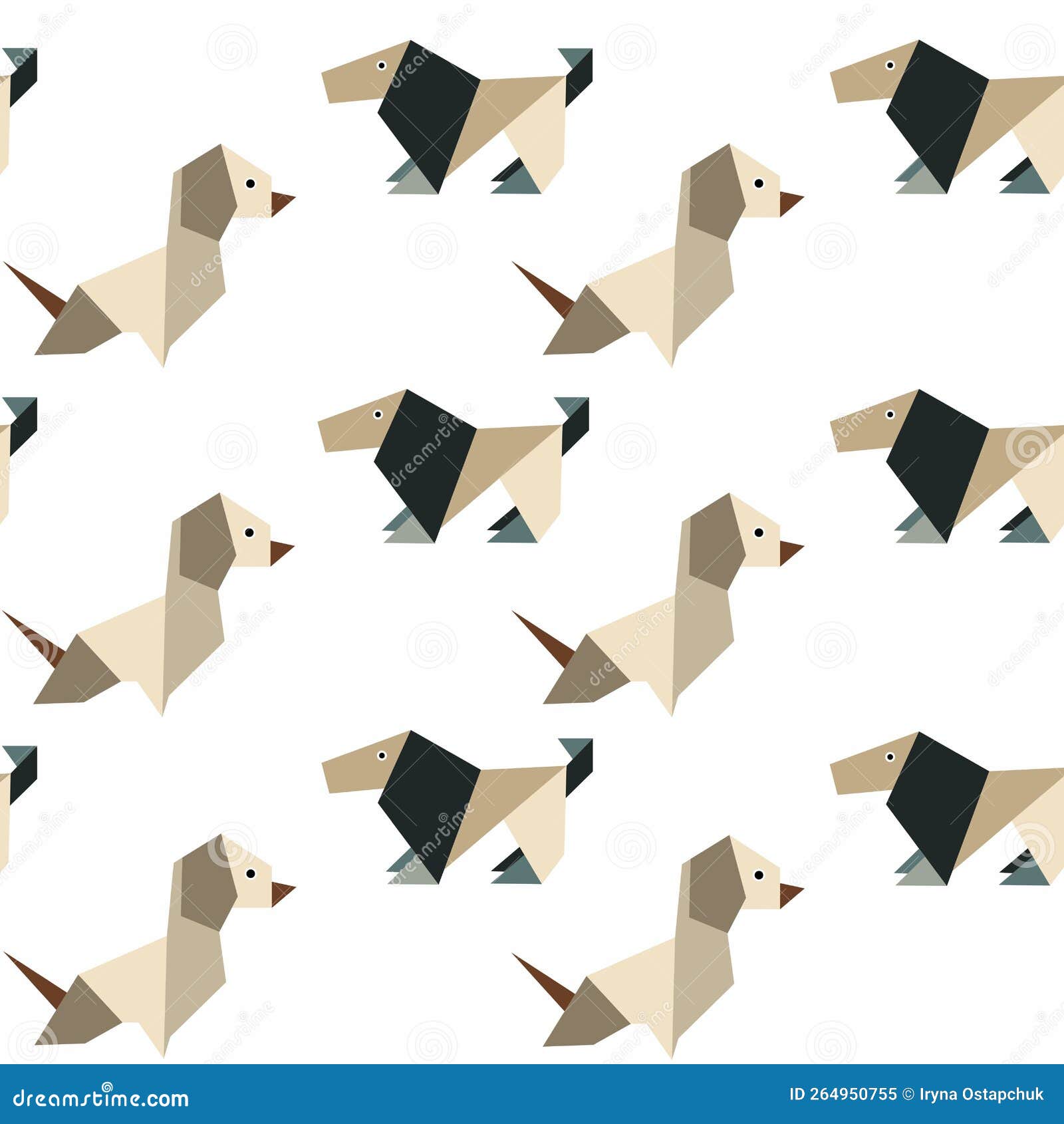 Origami Pattern stock vector. Illustration of texture - 264950755