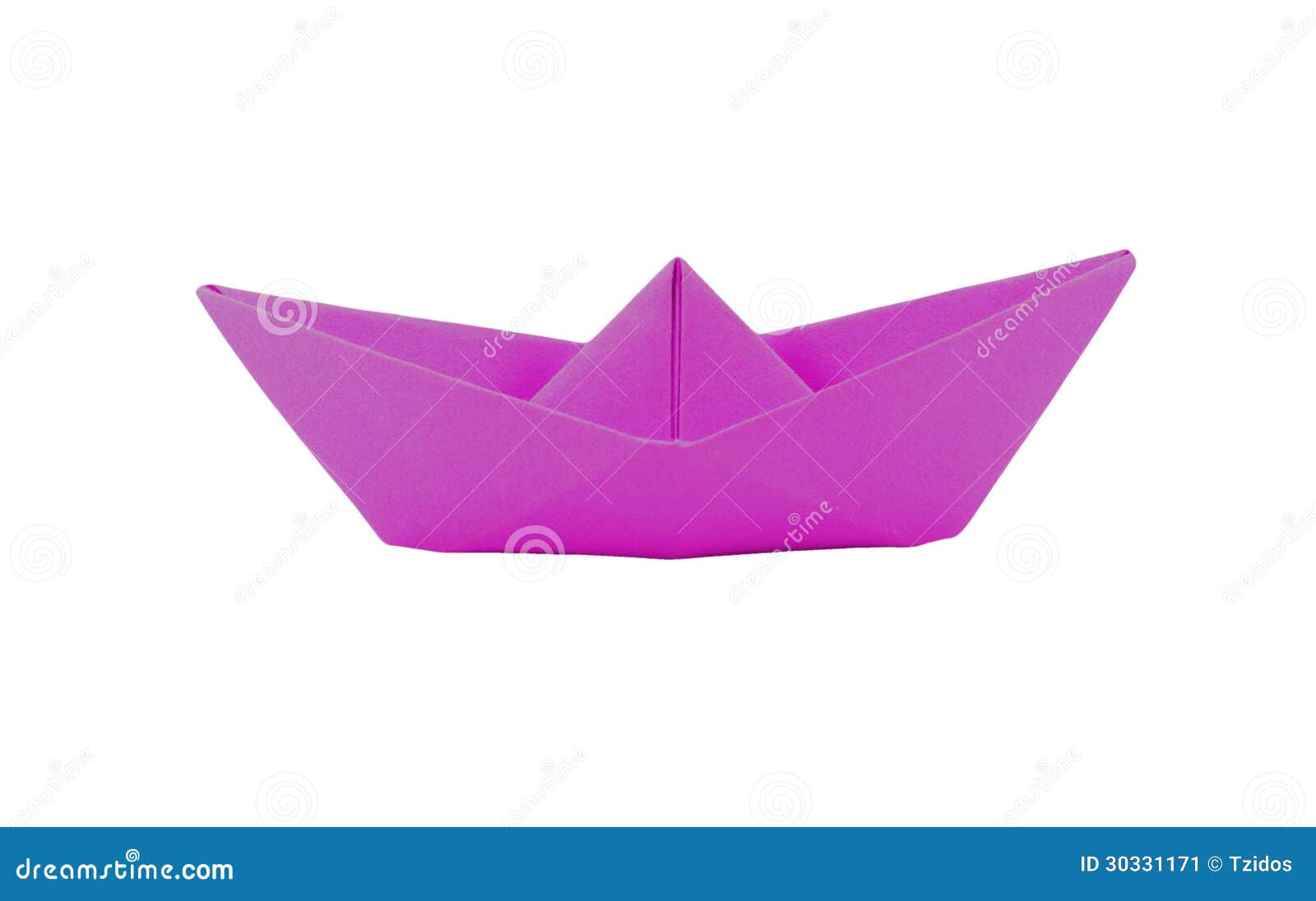 Origami pink paper boat stock image. Image of abstract - 30331171