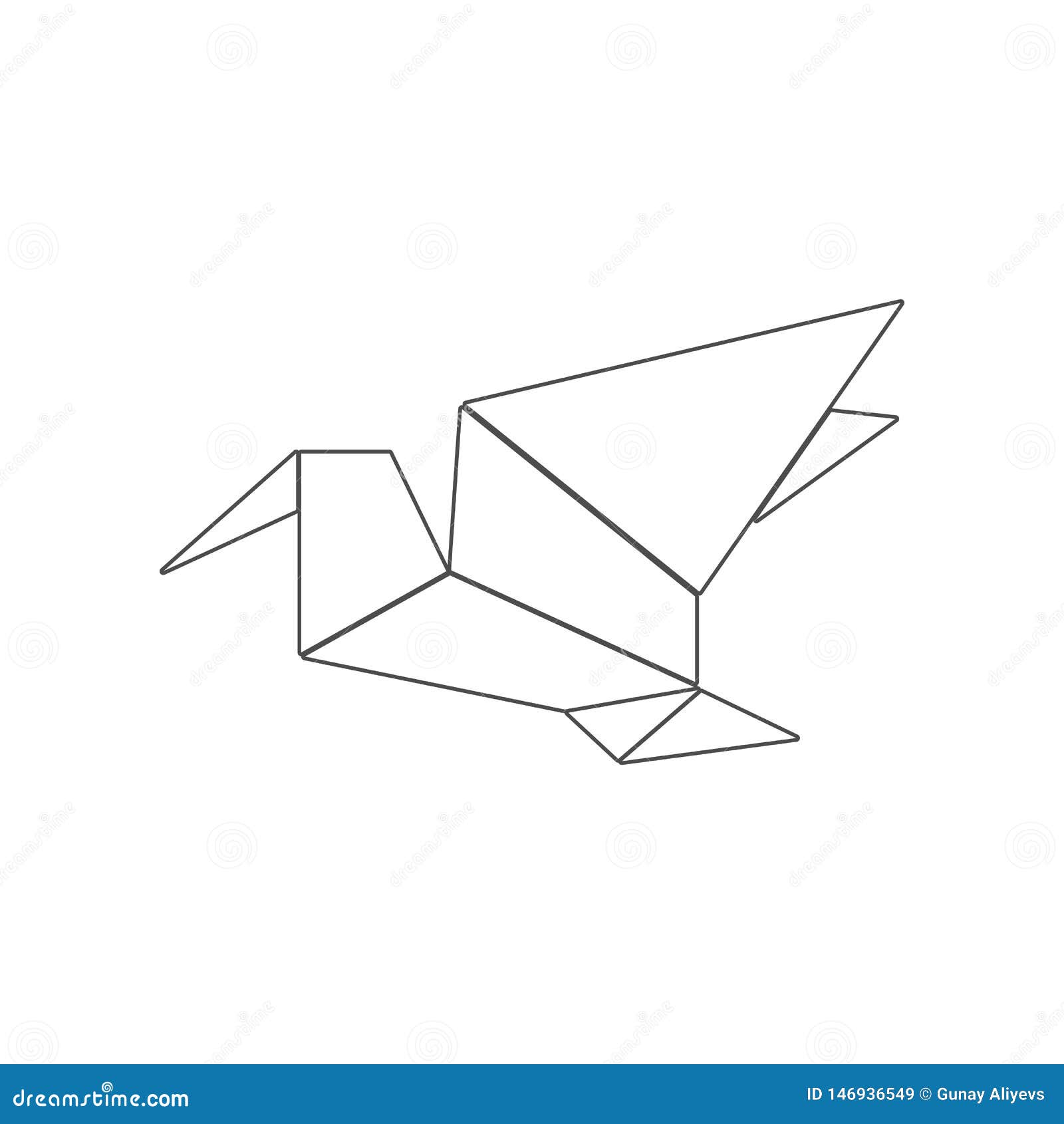 Origami?? r r 库存例证. 插画 包括有 设计, 几何, 商业, 线路, 例证, 工艺, 平面 - 146936549