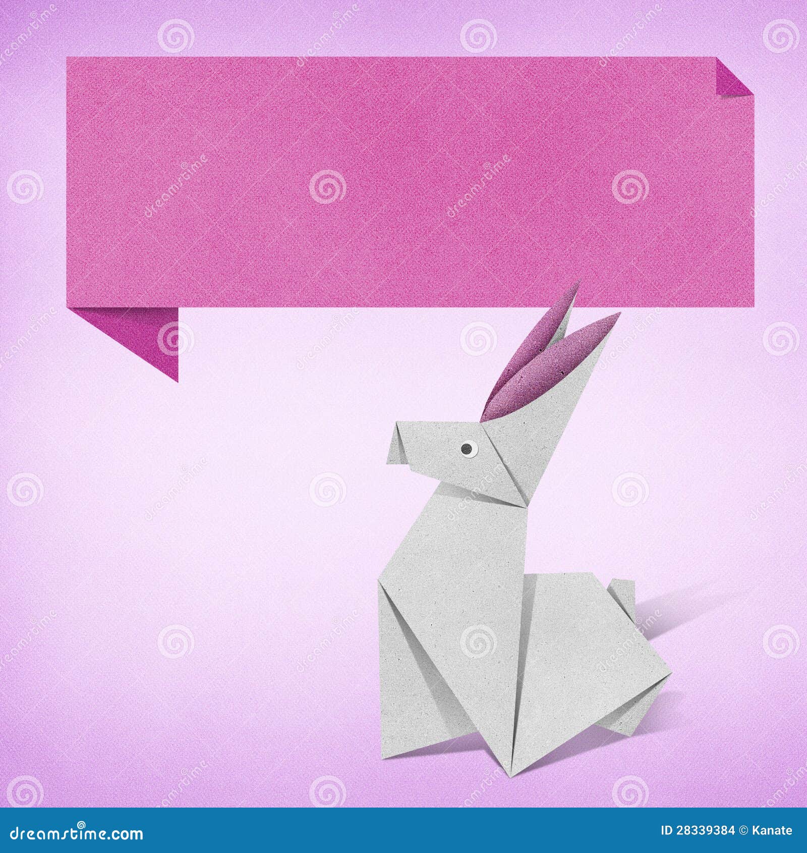 Origami Rabbit By Recycle Papercraft Royalty-Free Stock Photography ...