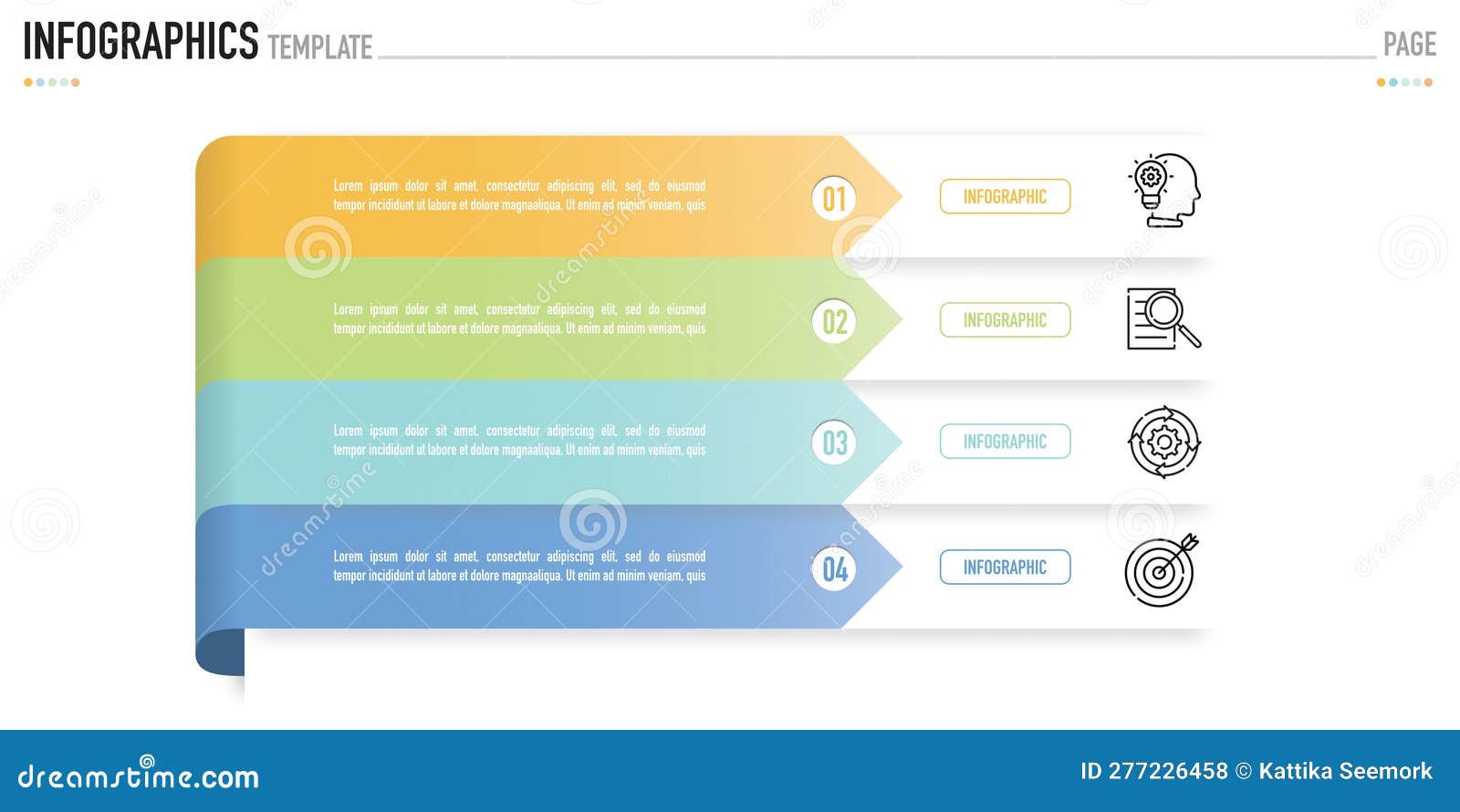 Origami Infographic for Business Presentation Stock Vector ...