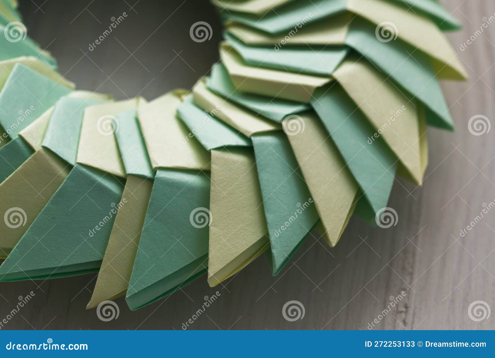 Origami Ring, Abstract Parametric Circular Structure, Close Up Stock ...