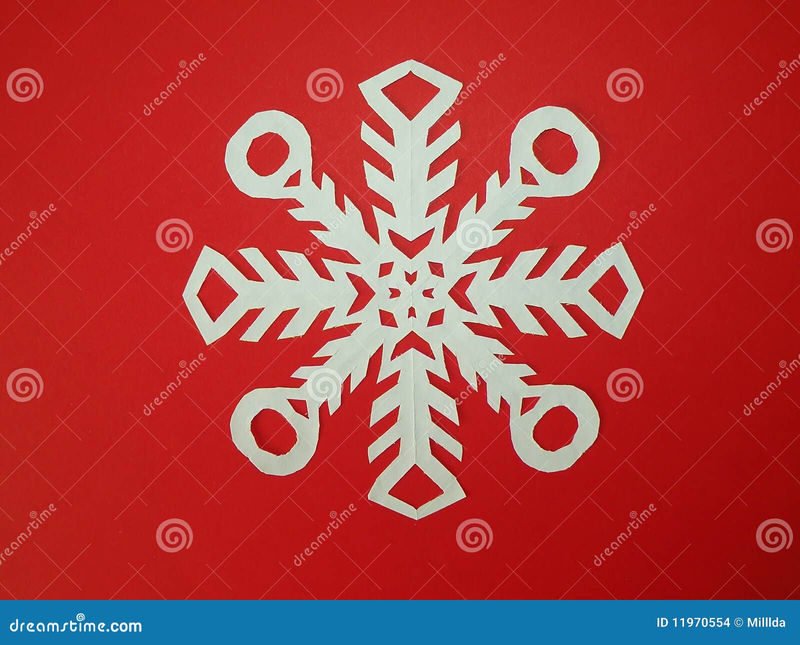 Origami snowflake stock photo. Image of geometric, holiday - 11970554