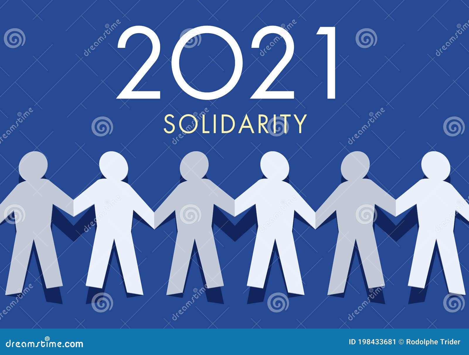 An Origami Which Represents a Group of People Who Join Hands in ...