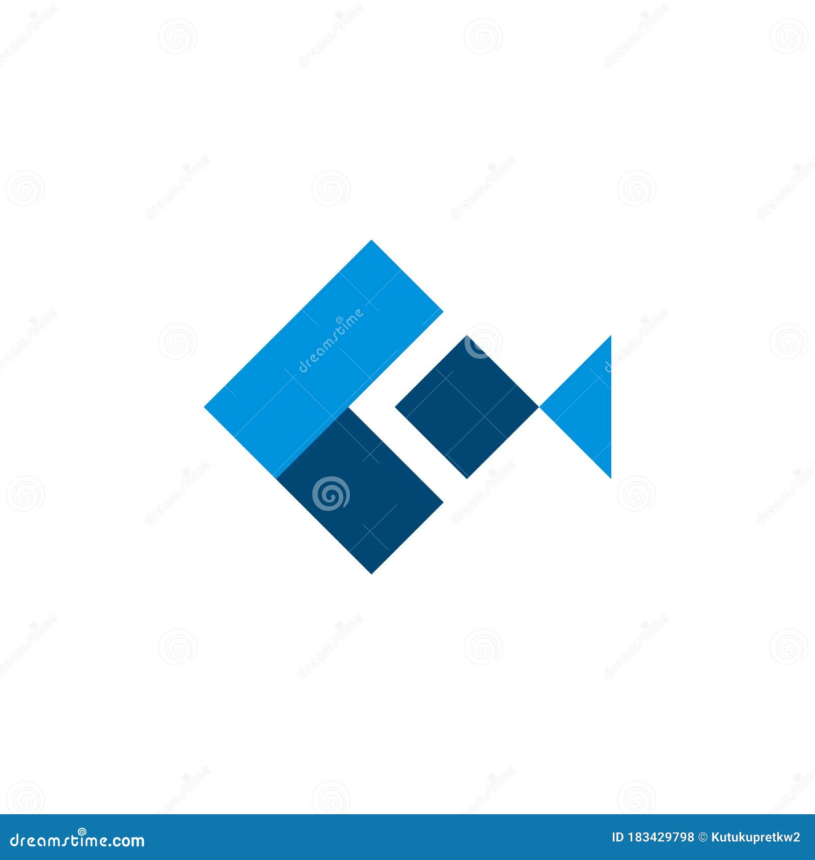 Square Fish Vector Illustration Transparent Background Royalty-Free ...