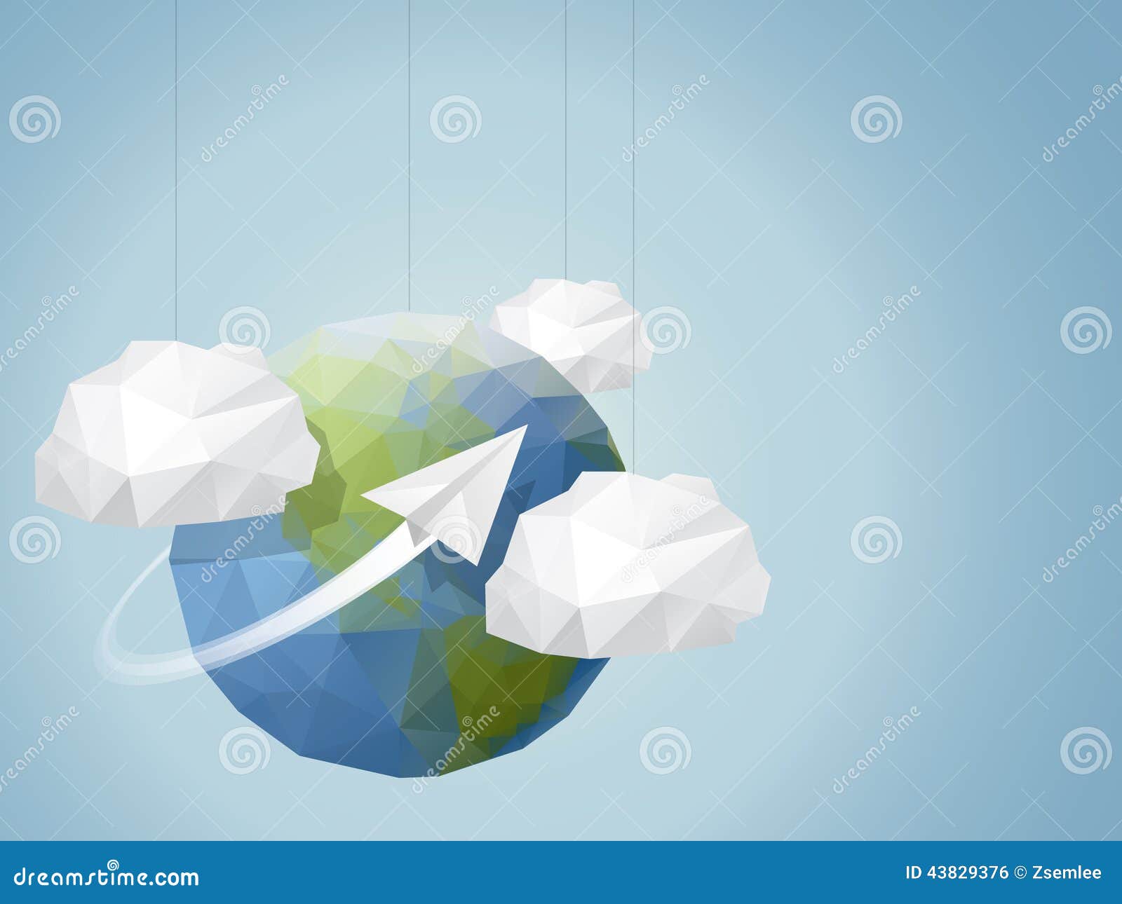 Origami Style Earth globe stock vector. Illustration of cartography ...