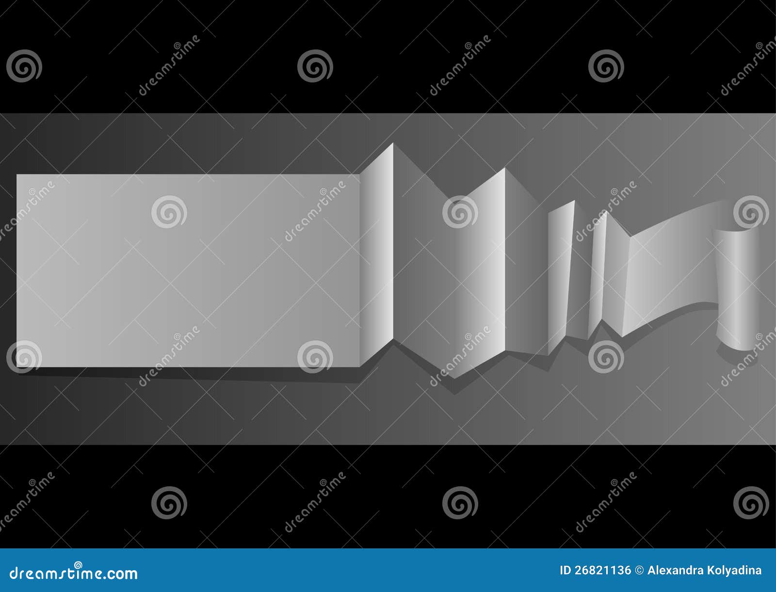 Origami text banner stock vector. Illustration of graphic - 26821136